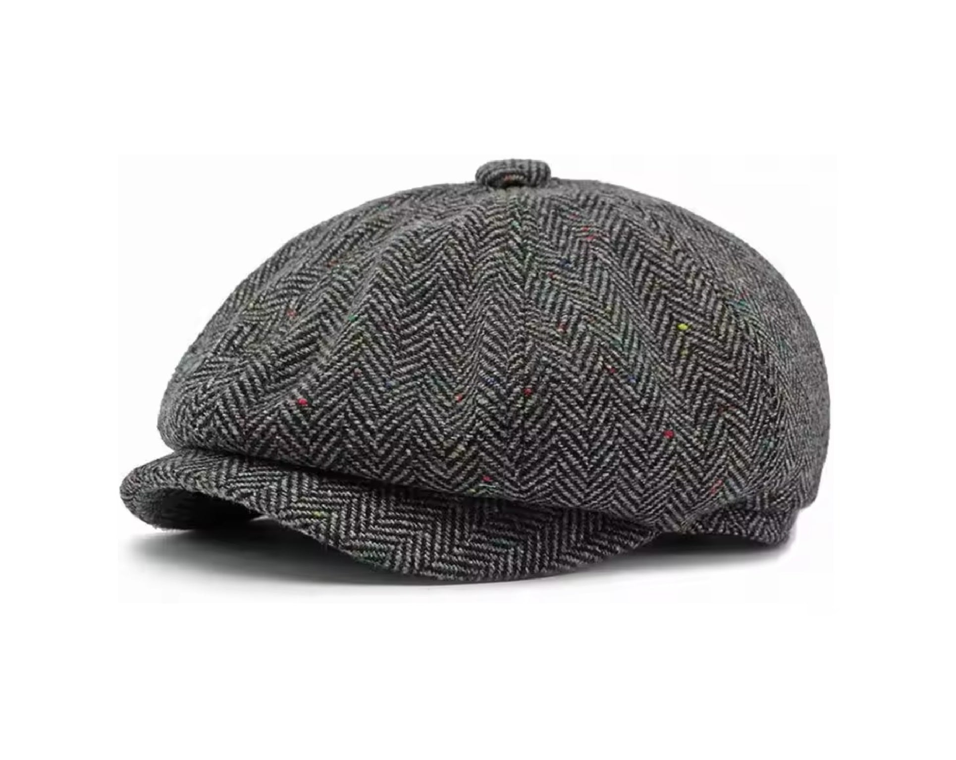 Grey Herringbone Flat Cap – Suitbae