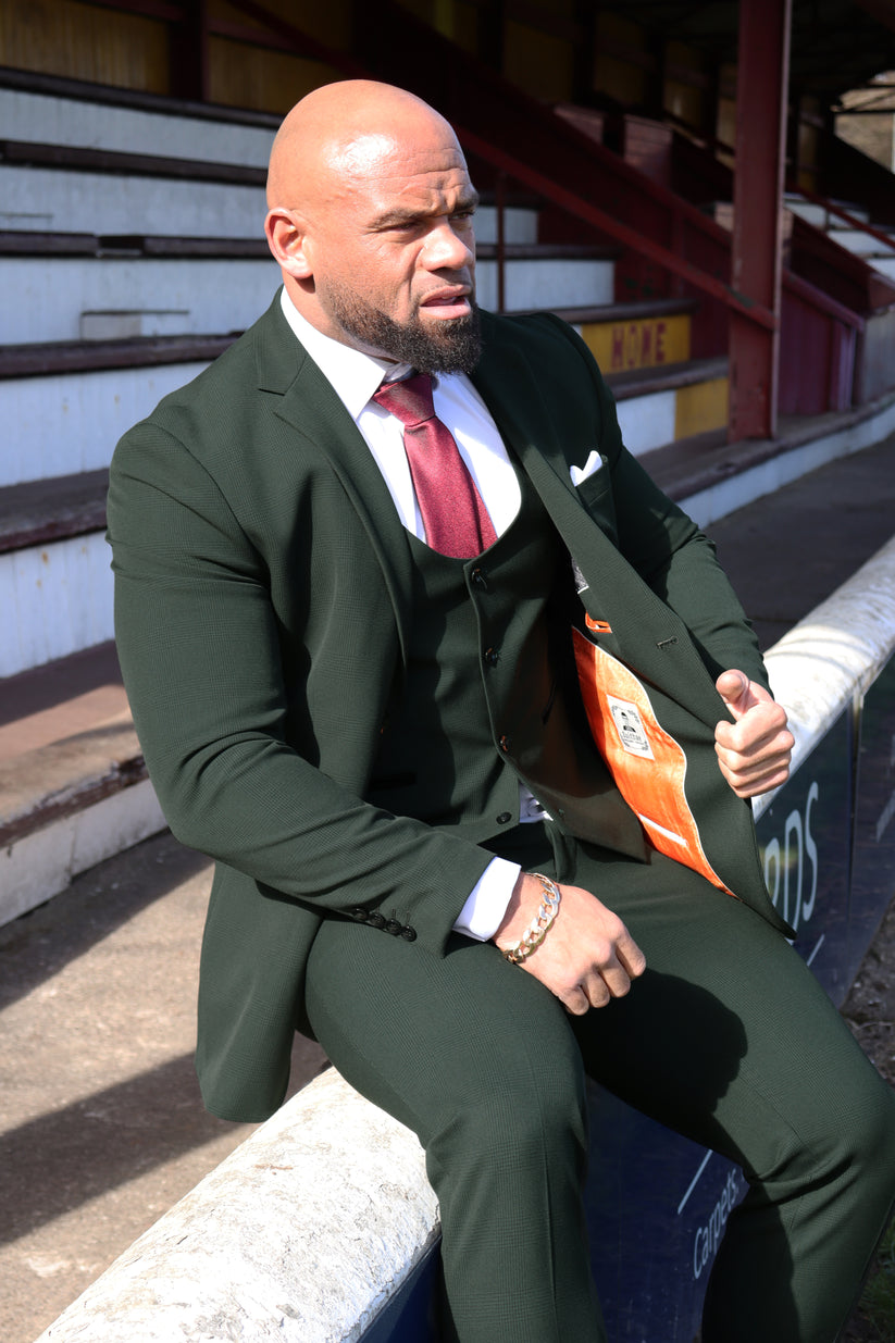 Suitbae Charles Green XL Three-Piece Suit – Plus Size Suit for Big Men ...