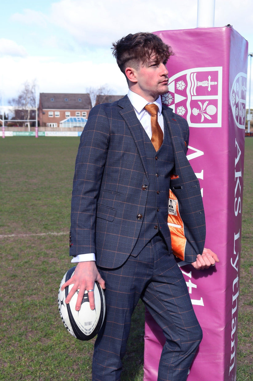 Thomas Check Three Piece Suit – SUITBAE.COM